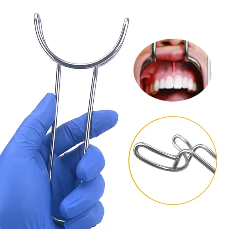 1pcs Dental T-Implant Hook Stainless Steel Oral Lingual Isolation Hook ...