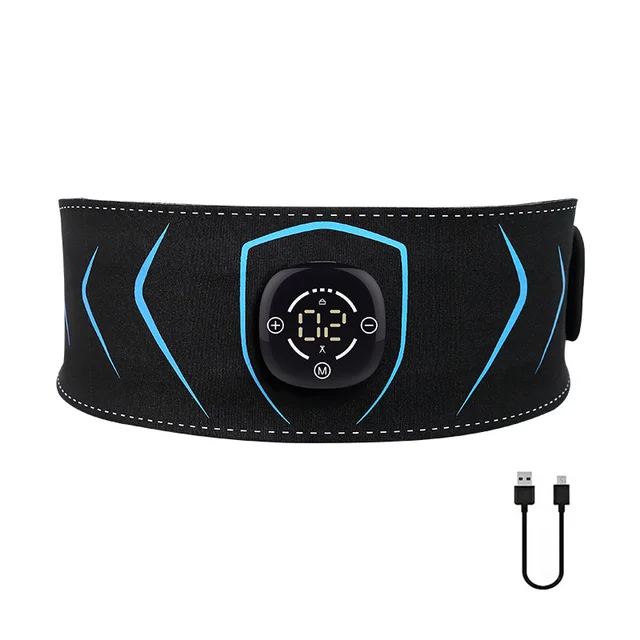 EMS Muscle Stimulator Trainer USB Electric Abs Toner Abdominal Belt ...