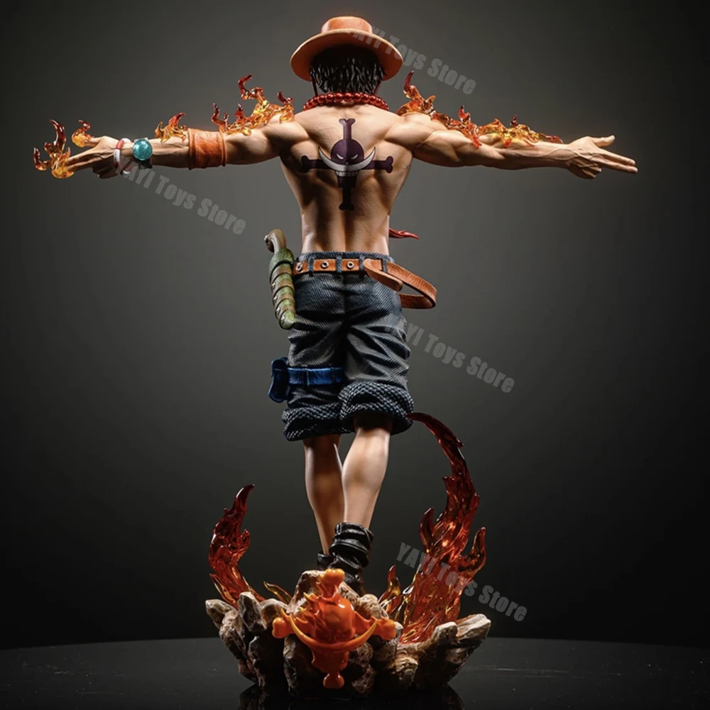 Hot-28cm-One-Piece-Anime-Figure-Portgas-D-Ace-Action-Figures-Gk ...