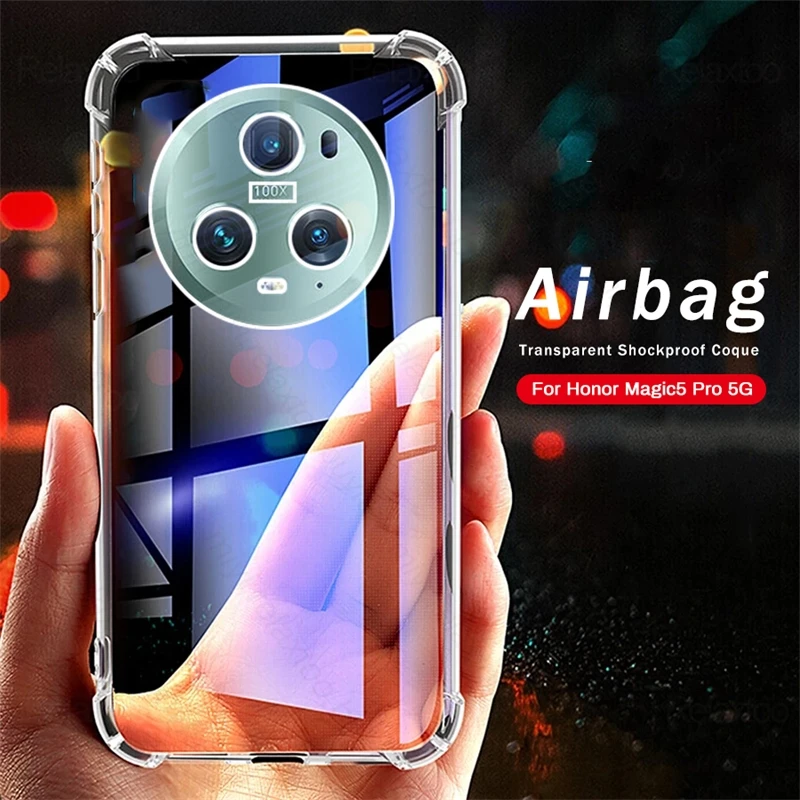 Honar Honer Magic5pro 5G غلاف هوائي شفاف غطاء حماية شل ل Honor Magic5 Pro Magic 5 Pro 5pro 5G ...