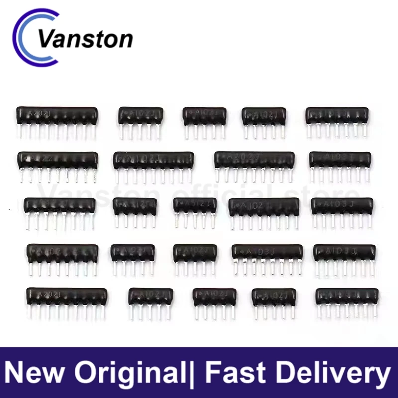 ROW-Resistor-DIP-5P-6P-7P-8P-9P-Network-Resistor-A101J-A221J-A331J ...