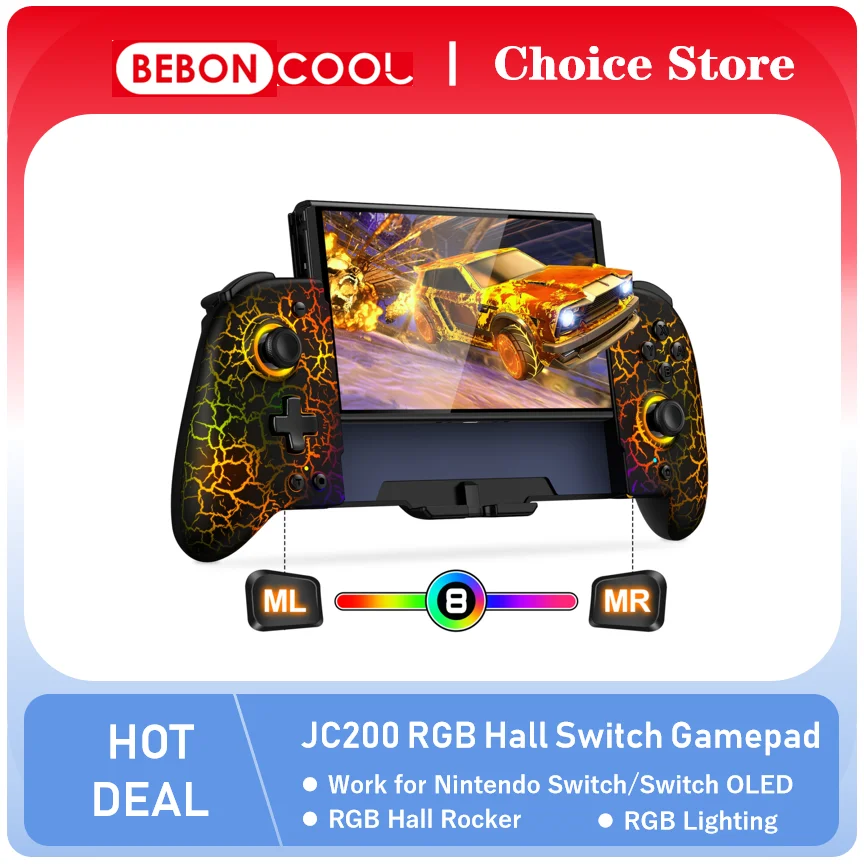 BEBONCOOL-RGB-Joystick-For-Nintendo-Switch-Switch-OLED-Gamepads-Built ...