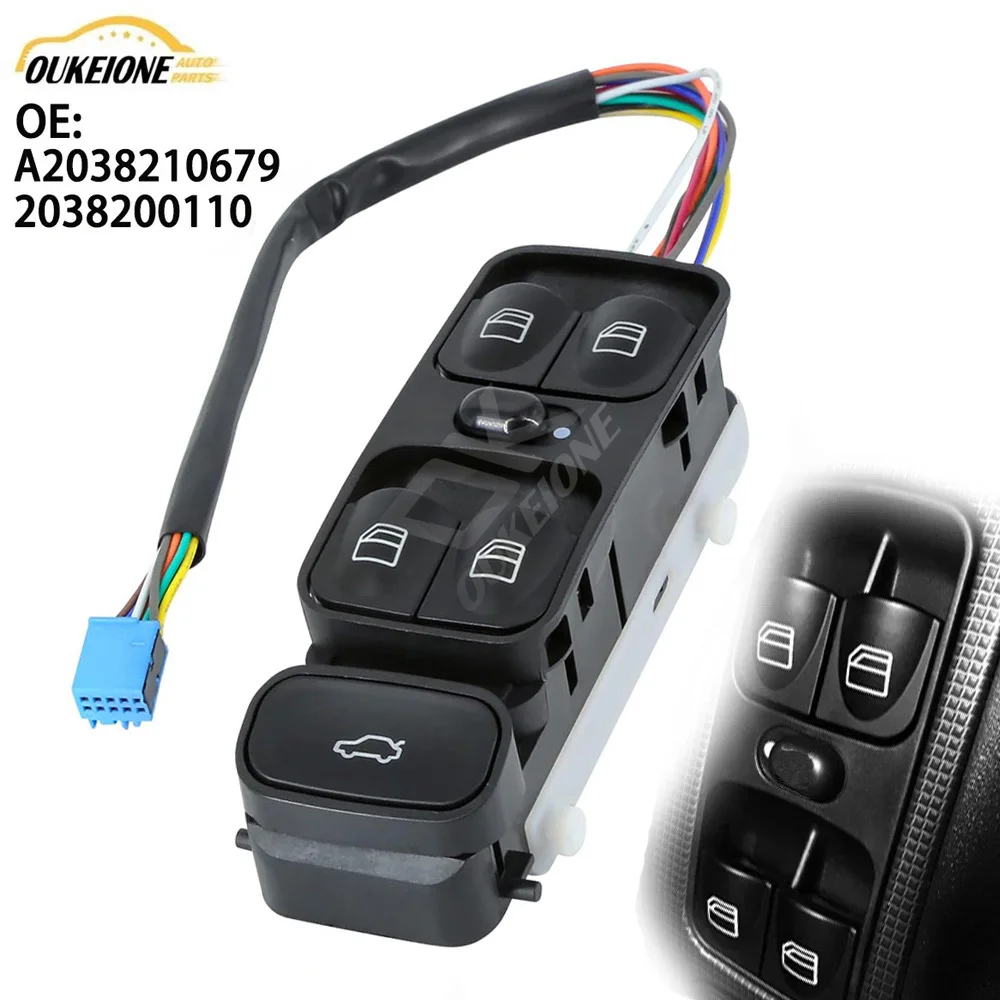 Front Driver Side Master Power Window Control Switch for Mercedes Benz ...