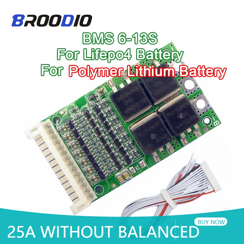 Bms 6s 7s 8s 9s 10s 11s 12s 13s 35a 50a 80a 150a Charging Module Li-ion ...