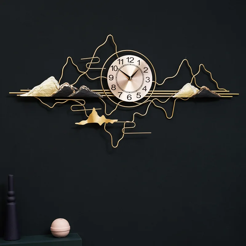 New-Chinese-Style-Wall-Clock-Chinese-Style-Landscape-Wall-Clock-Living ...