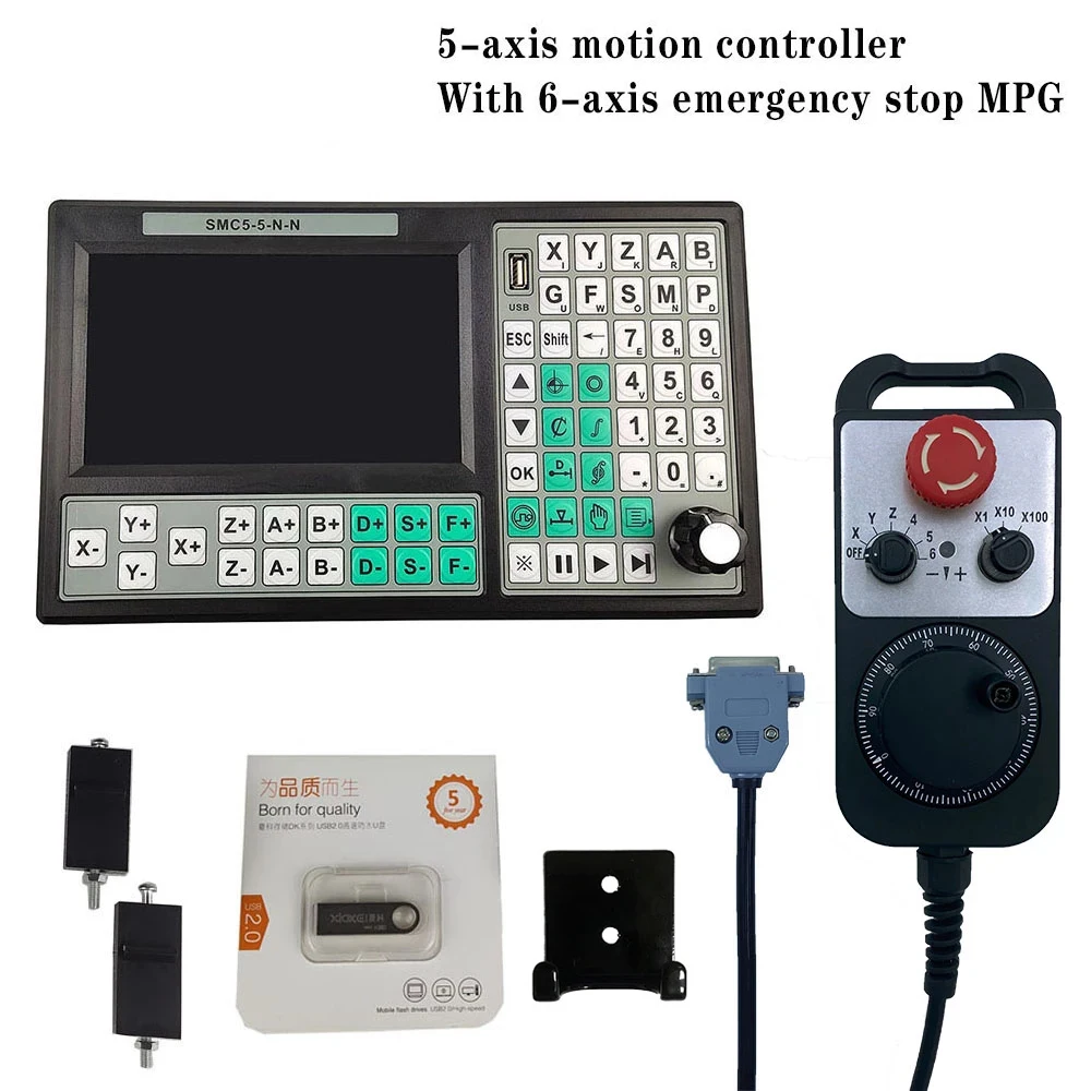CNC offline controller SMC5-5-N-N 5 axis set 500KHz motion control ...