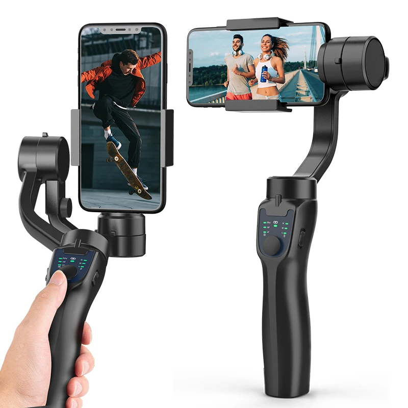 F8 Handheld 3-Axis Gimbal Telefone Titular Anti Shake Estabilizador de ...