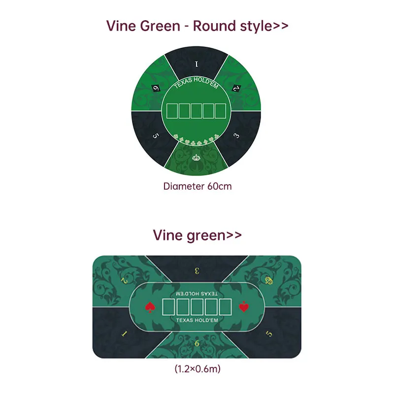 1-2-0-6m-Texas-Poker-Mat-Table-Cloth-Table-Mat-Square-Round-Chip-Rubber ...