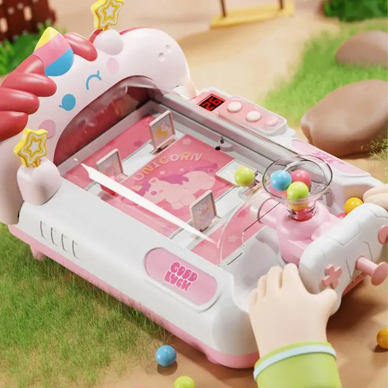 Pinball-Machine-Toy-Marble-Game-Arcade-Machine-With-Music-Light-Horse ...