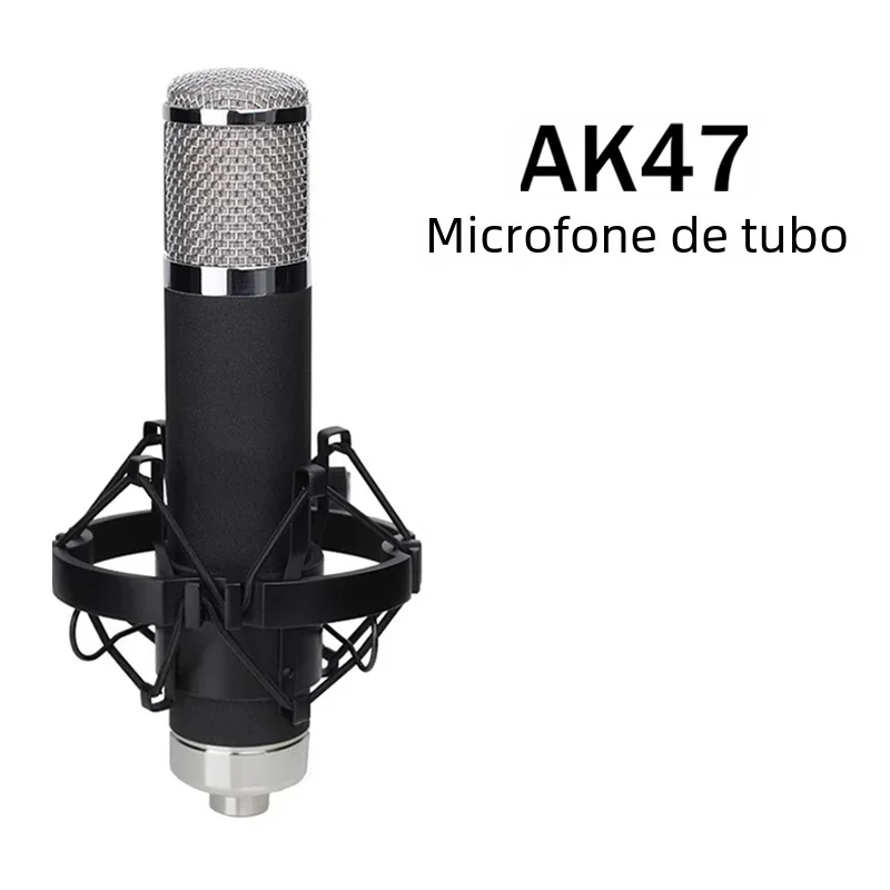 AK47-Microfone-Tubo-Eletr-nico-Pro-Audio-Transmiss-o-Est-dio-Vocal ...