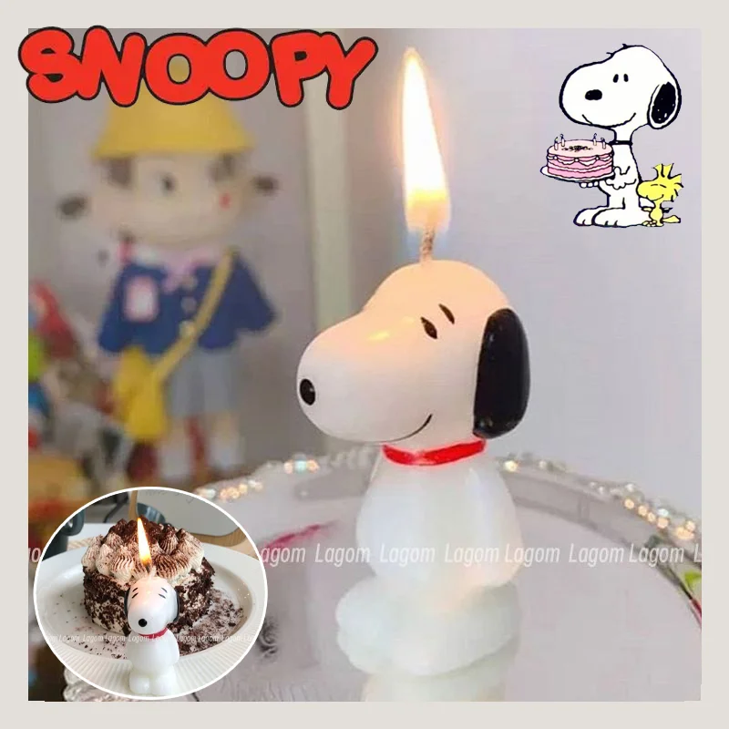 Kawaii-Snoopy-Candle-Cartoon-Children-s-Birthday-Cake-Candles-Cute ...