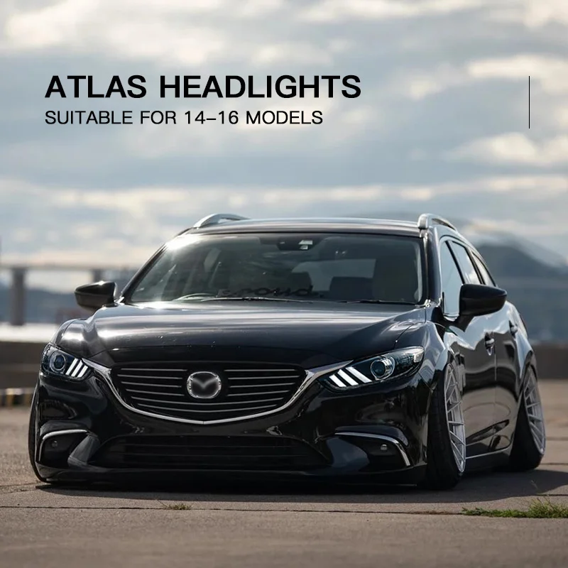 For Mazda 6 Atez 2014-2016 Car Headlight Assembly LED Lights Lamp DRL ...