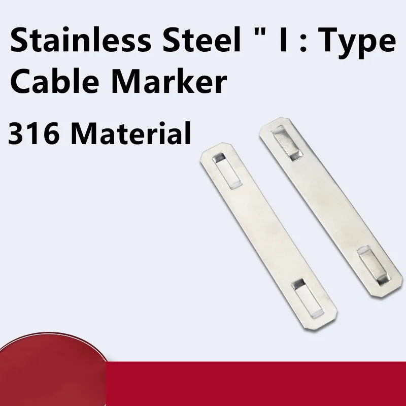 Stainless Steel cable tie Marker, I series Size: 11.5x70 MM, Material ...