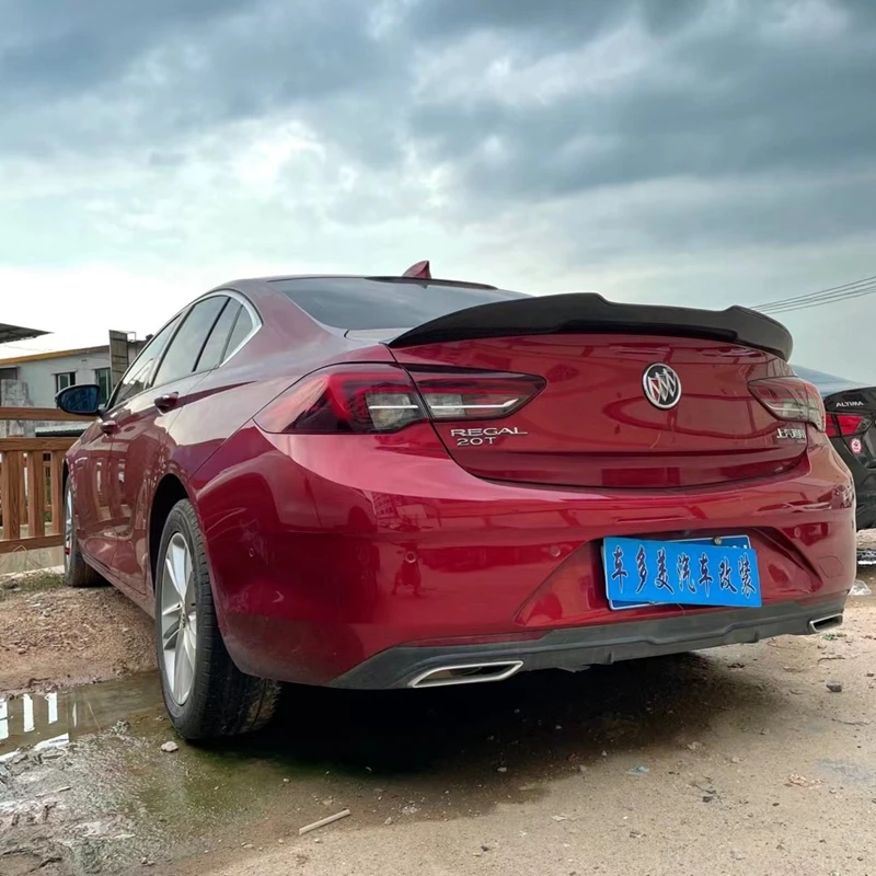 Para opel insignia spoiler 2017 2020 ano vauxhall real fibra de carbono ...