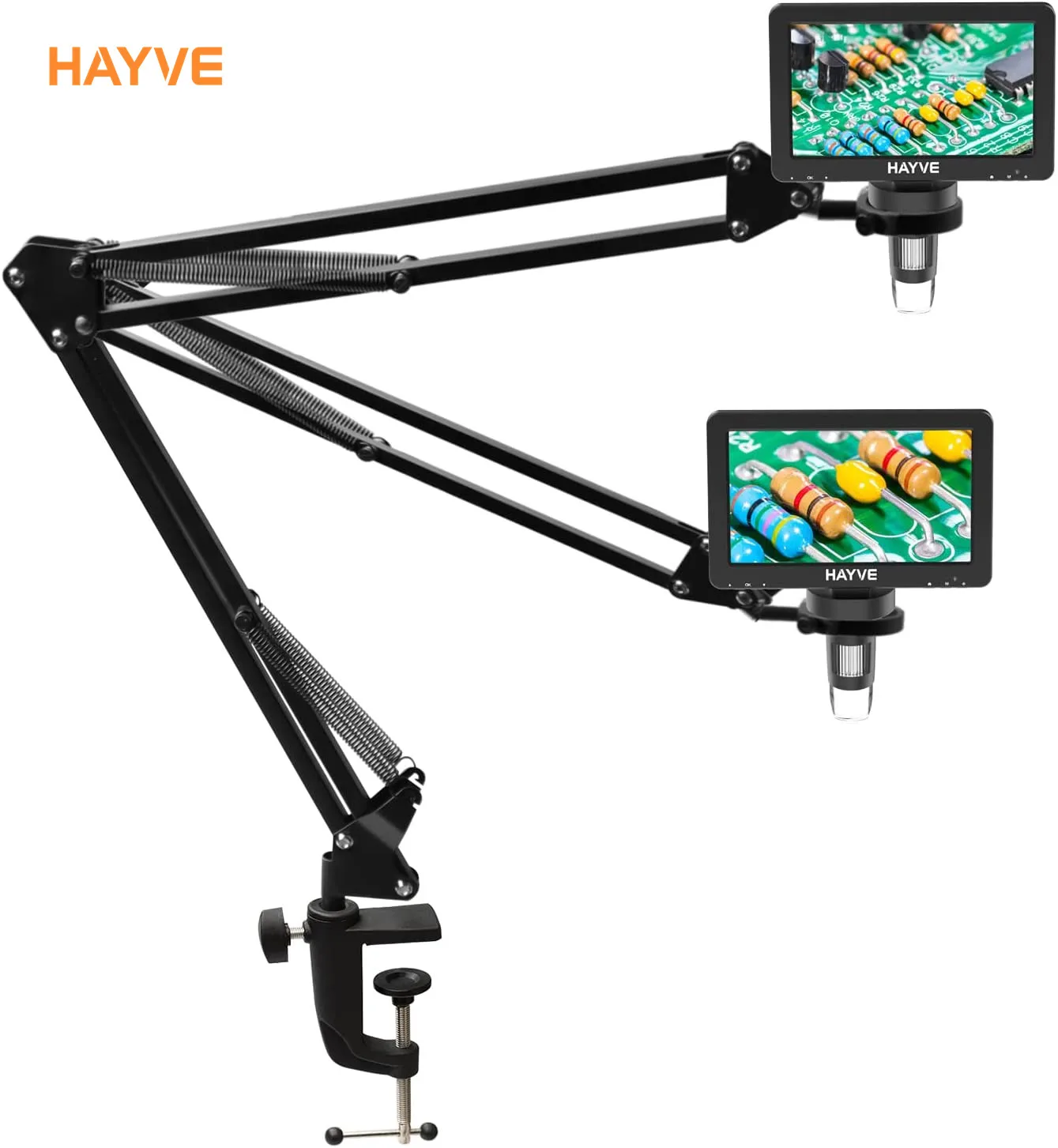 Hayve Microscope Arm Stand，Adjustable Metal Bracket Coin Microscope ...