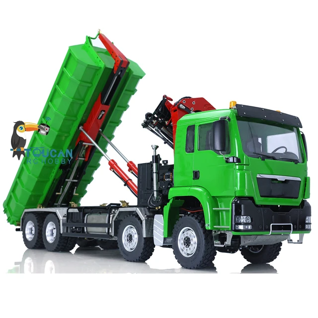 Z0063 LESU 1/14 8X8 RC Hydraulic Three Way Dumper Truck For, 49% OFF