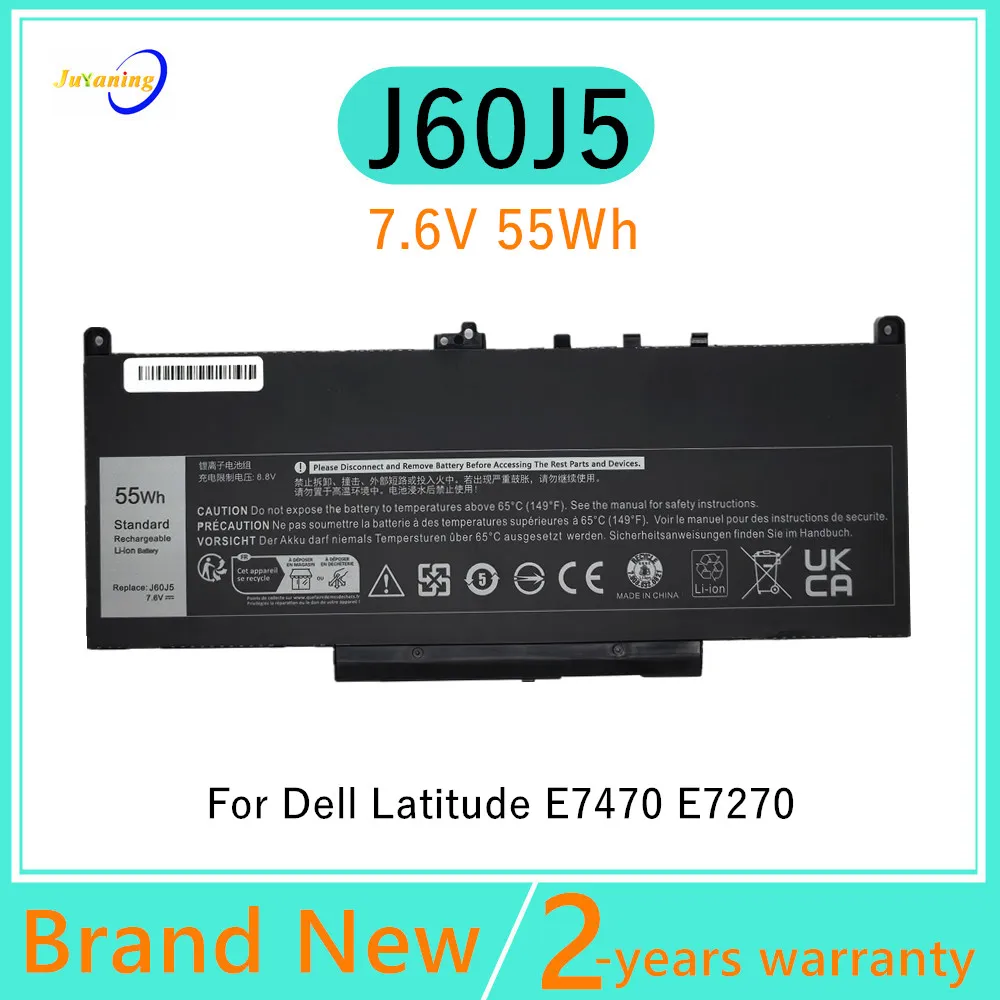J60J5 Laptop Battery For Dell Latitude E7270 E7470 MC34Y 0MC34Y R1V85 ...