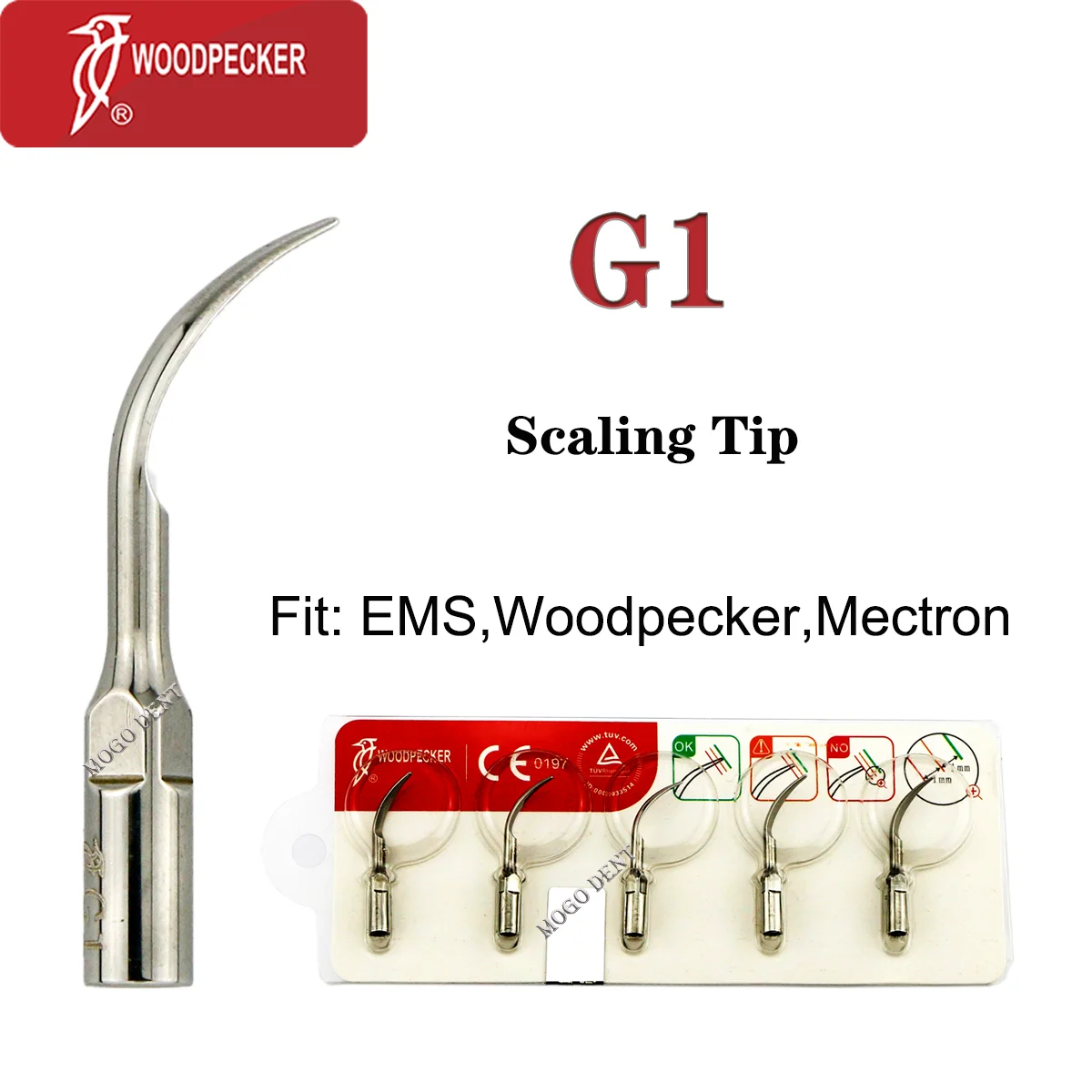 Original Woodpecker Dental Tips Ultrasound Scaling Tip G1 Fit EMS ...