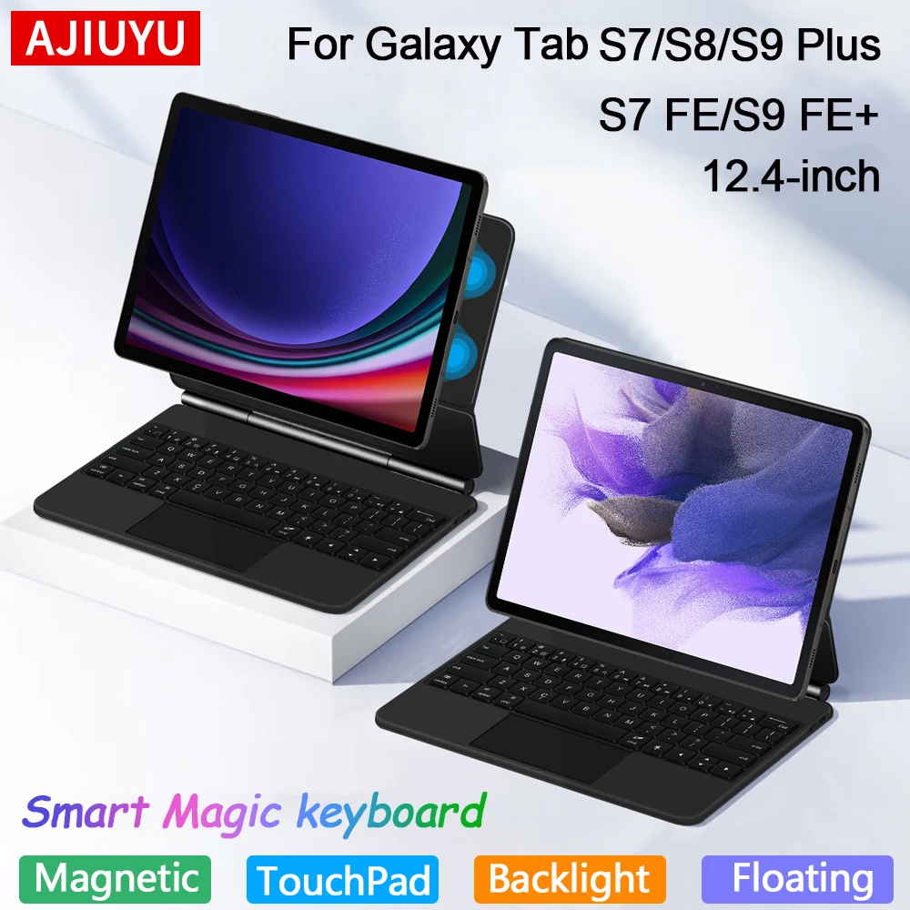 Magic-Keyboard-For-Samsung-Galaxy-Tab-S7-S8-S9-Plus-FE-12-4-Tablet-Case ...