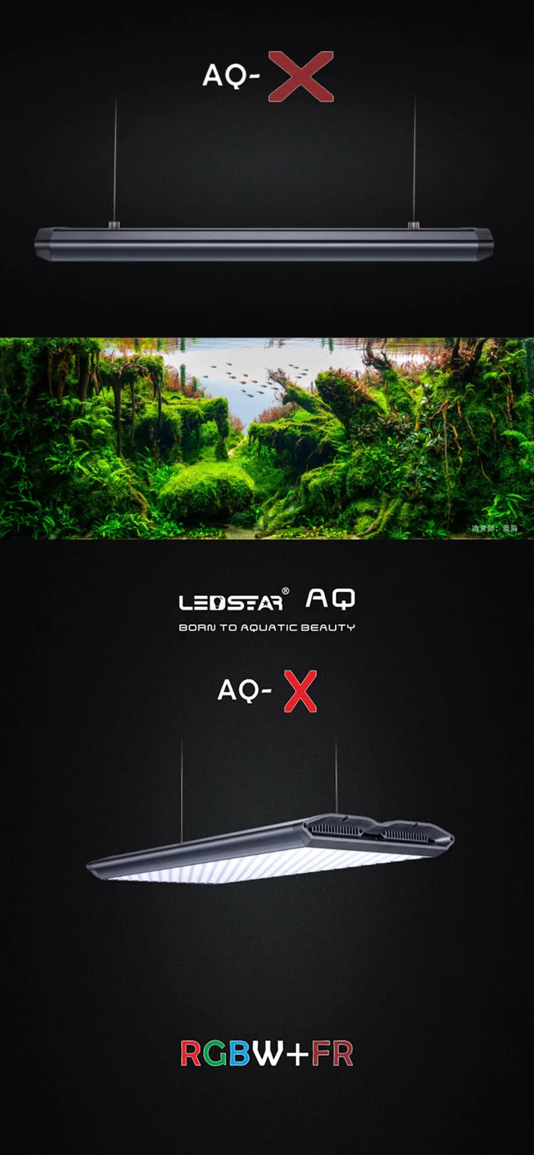 Đèn led thủy sinh chống nước IP68 LedStar AQ WRGB X series X60