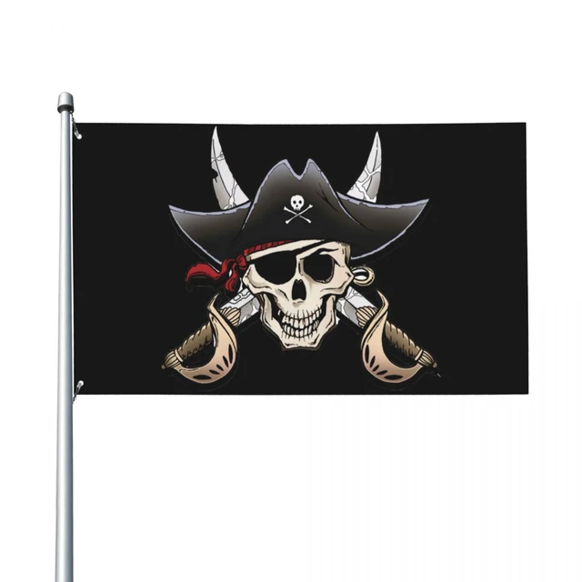 Skull And Cross Swords Flag