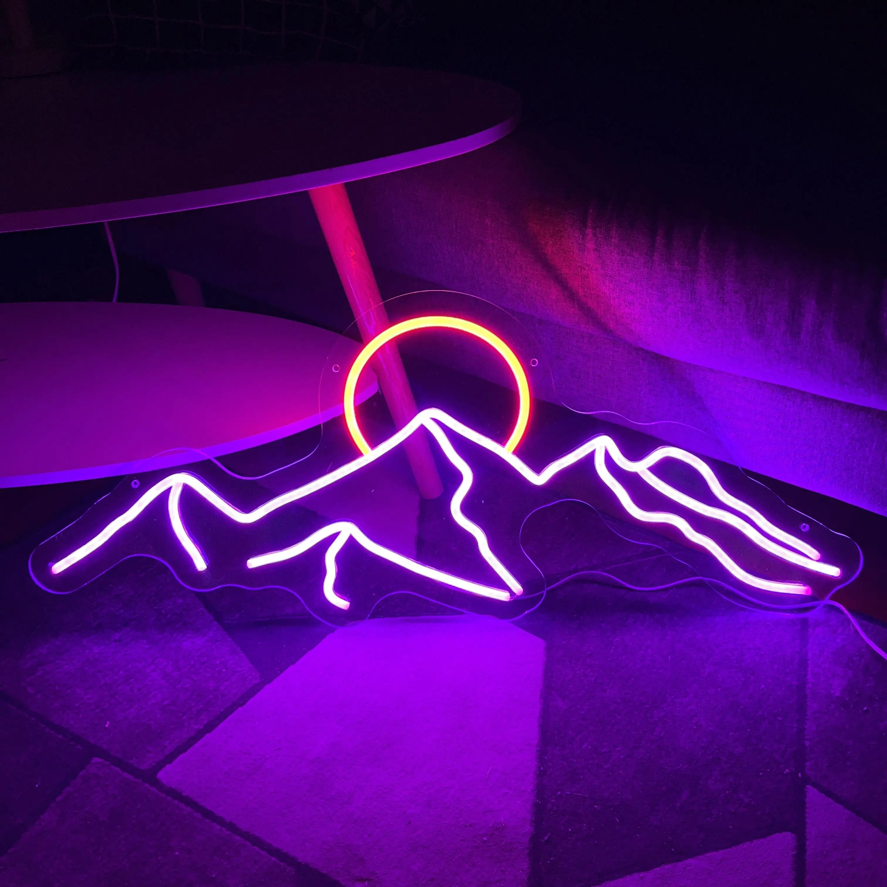 Moutain-and-Sun-Neon-Sign-Wall-Art-Hanging-Decor-Led-Neon-Light-Home ...