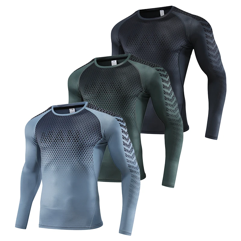 Mens Sport Compression Shirt Gym Tight Sweatshirt Running Top For ...