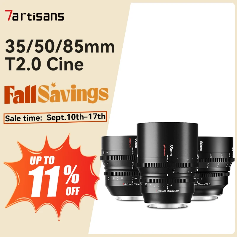 7artisans-35mm-50mm-85mm-T2-0-Manual-Focus-Full-Frame-Cine-Spectrum ...