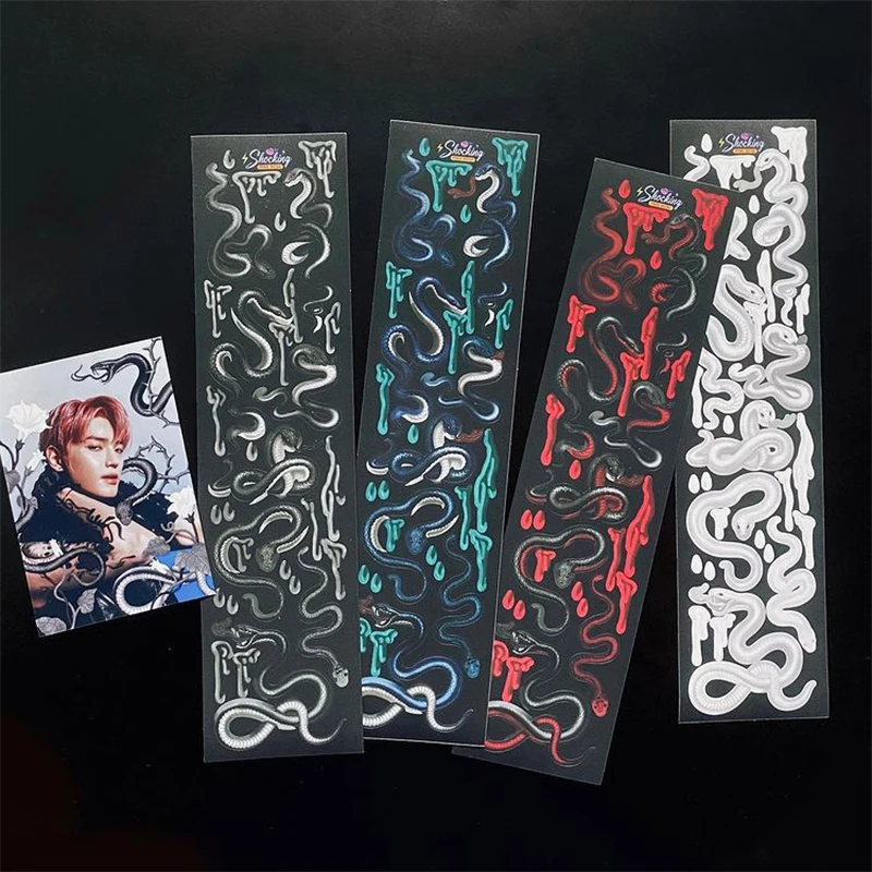 Ins-Diablo-Blood-Poisonous-Snake-Goo-Card-Sticker-DIY-Scrapbook-Phone ...