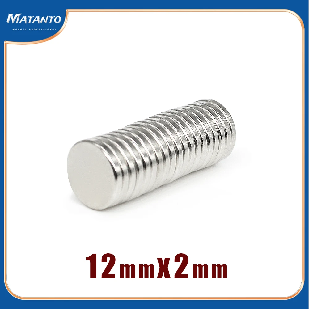 10/20/50/100/150/200PCS 12x2mm N35 Disc Rare Earth Neodymium Magnet 12*2 mm Round Permanent ...