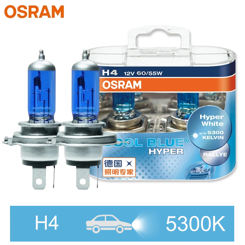 Lâmpada Original OSRAM H4 HB2 9003 12V 60/55W Cool Blue Hyper Halogen ...