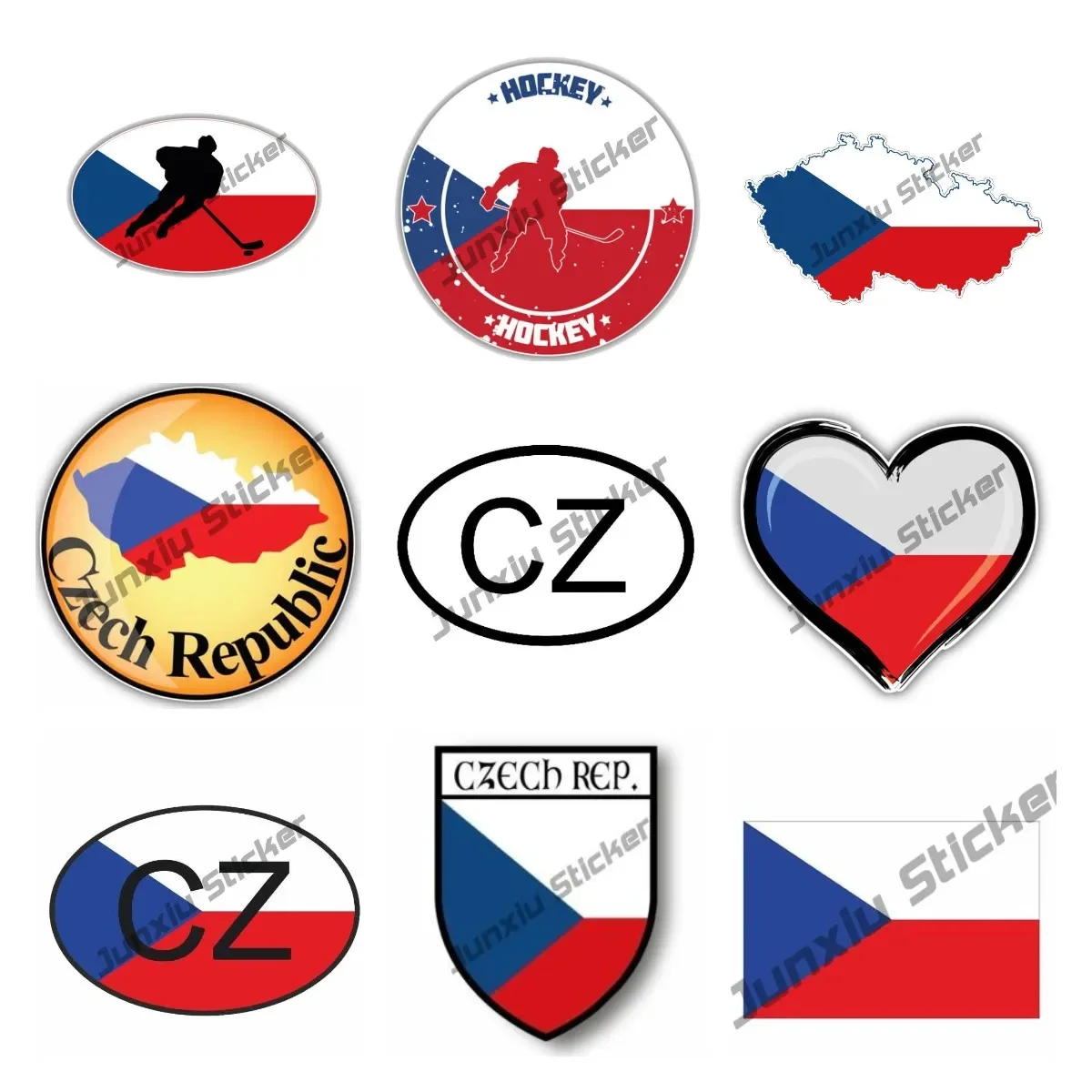 Czech-Coat-of-Arms-Decal-Self-Adhesive-Sticker-Czech-Republic-Flag-CZ ...
