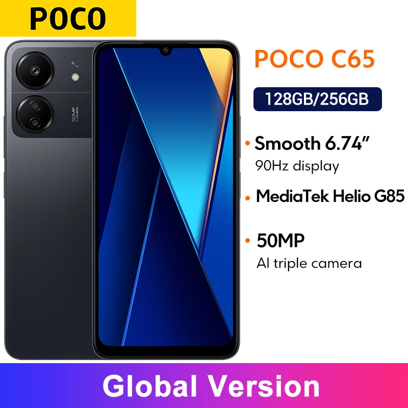 POCO C65 Global Version 128GB/256GB MediaTek Helio G85 6.74" 90Hz ...