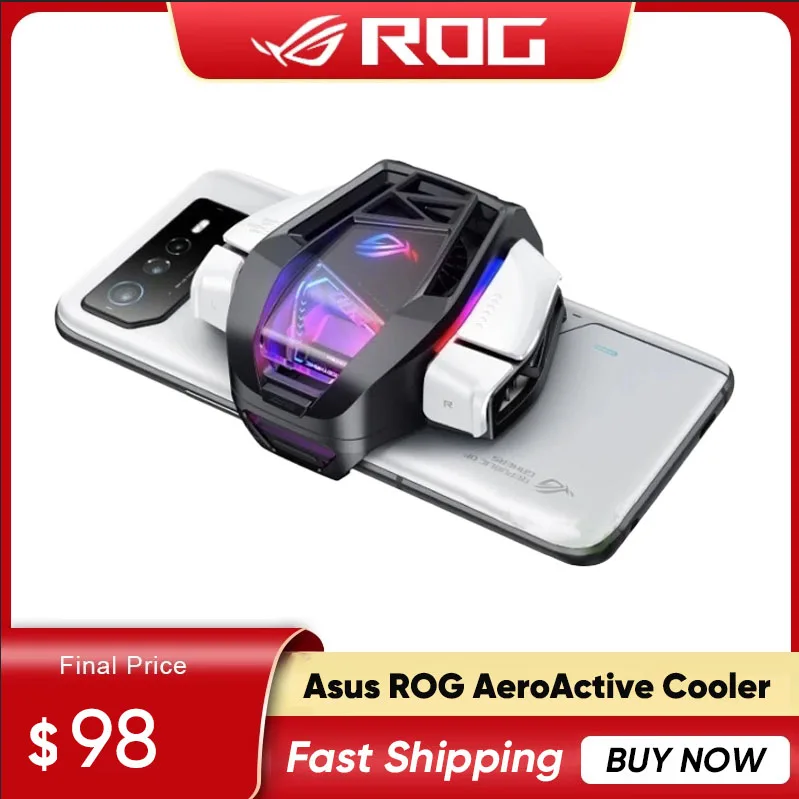Original Aeroactive Cooler For Asus Rog Phone 6 Funcooler Cooling Fan ...