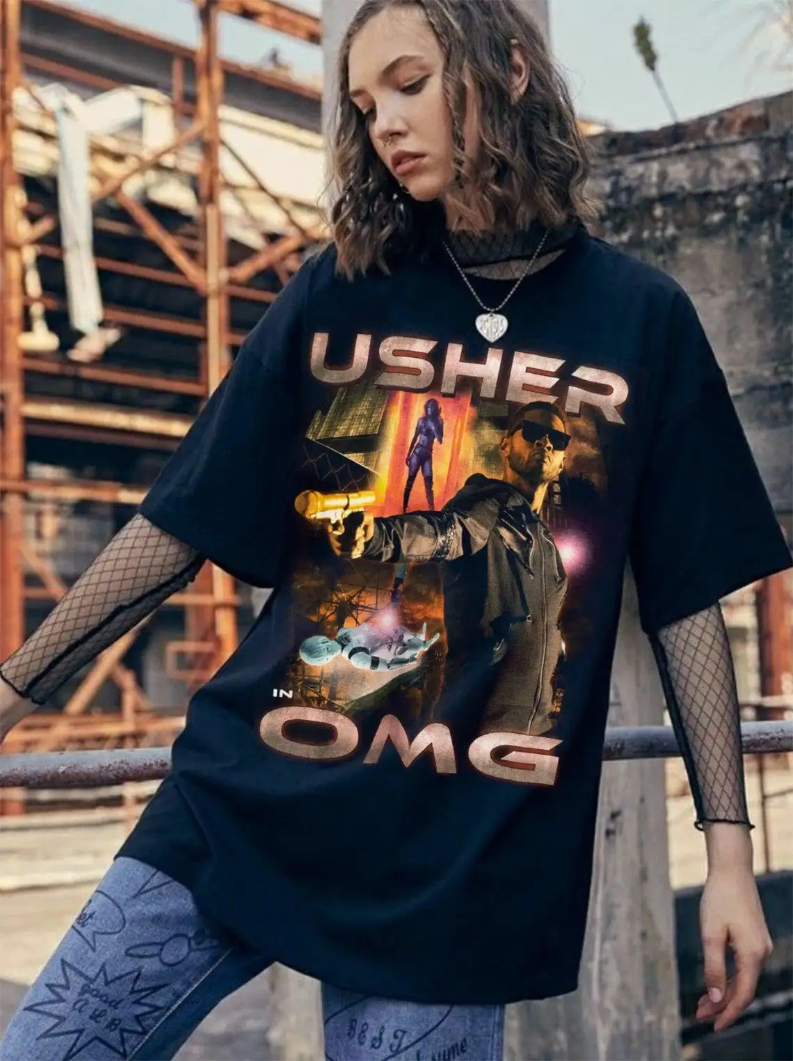 Usher-Vintage-Unisex-T-Shirt-Usher-T-Shirt-RnB-Music-Concert-Usher-Tour ...