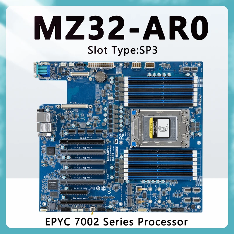 MZ32-AR0-FOR-Motherboard-DDR4-Support-EPYC-7001-7002-Series-CPU-7261 ...