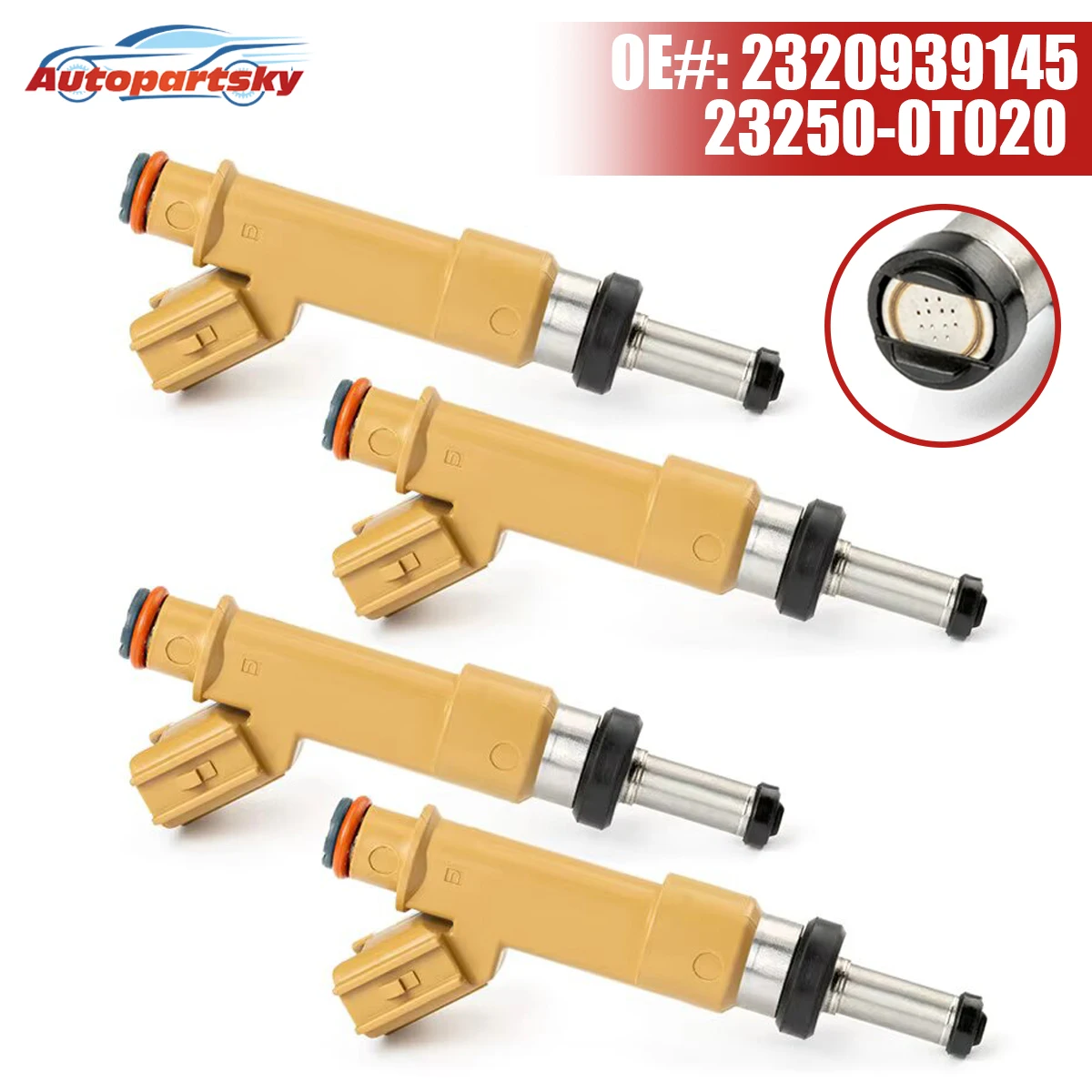 4PCS-2320939145-23250-0T020-19185687-Fuel-Injectors-Nozzle-For-Toyota ...