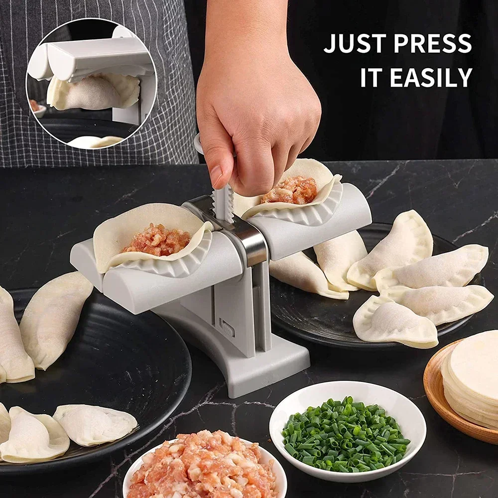 Dumpling-Maker-Machine-Press-Type-Fully-Automatic-Double-Head-Dumplings ...