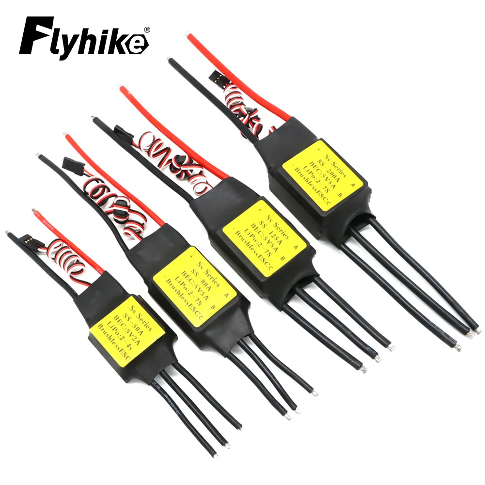 SS-Series-ESC-50A-80A-125A-200A-Brushless-ESC-With-Heat-Sink-Remote ...