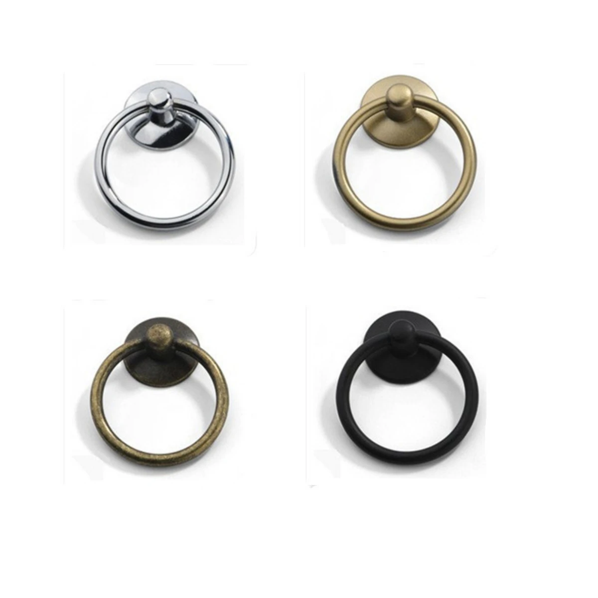 2pcs-Round-Single-Hole-Drawer-Handle-Cabinet-Wardrobe-Handle-Vintage ...