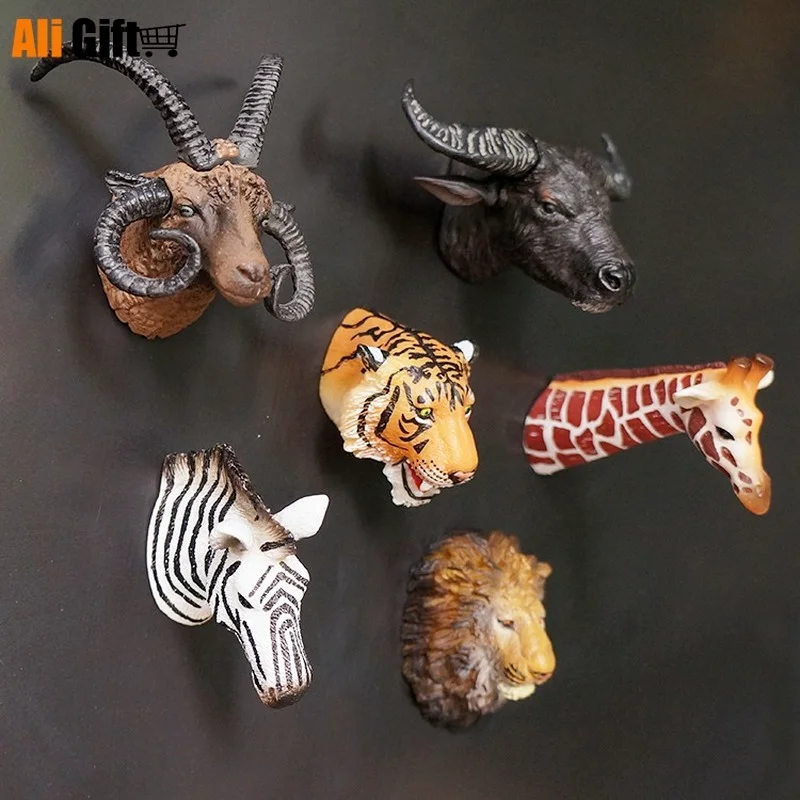 Hot-Selling-Newest-Creative-Wild-Animal-Head-Magnet-Magnetic-Clasp-Is ...