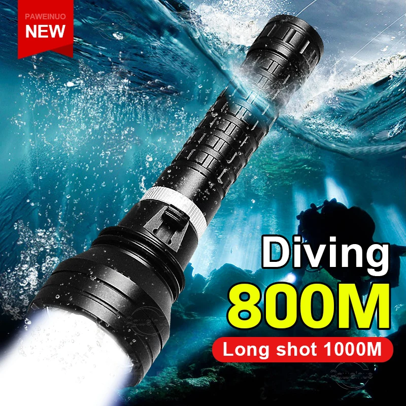Powerful-XHP160-Profession-Diving-Flashlight-IP8-Waterproof-LED-Flash ...