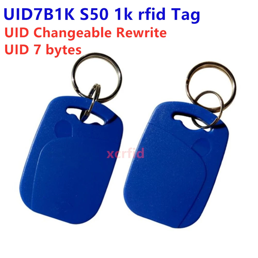 RFID Key Tag 13.56mhz UID7B1K UID Changeable 7 byte UID MF0 Block ...