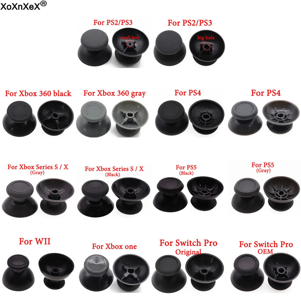 2pcs Replacement Controller Analog Thumbstick Thumb Stick Mushroom Grip ...