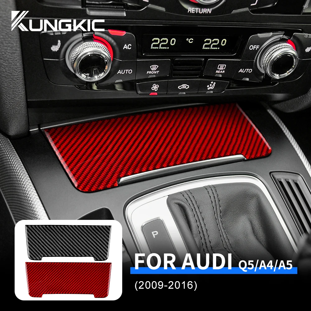 Real-Carbon-Fiber-Sticker-For-Audi-A4-A5-Q5-2009-2010-2011-2012-2013 ...
