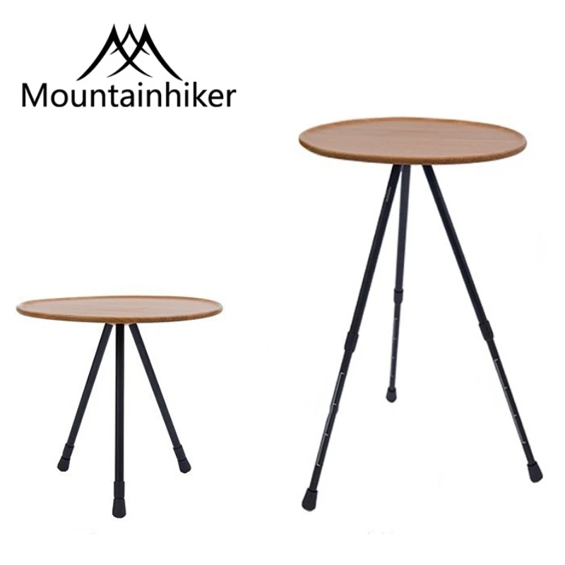 MOUNTAINHIKER-Telescopic-Folding-Round-Table-Outdoor-Three-Legs-Dining ...