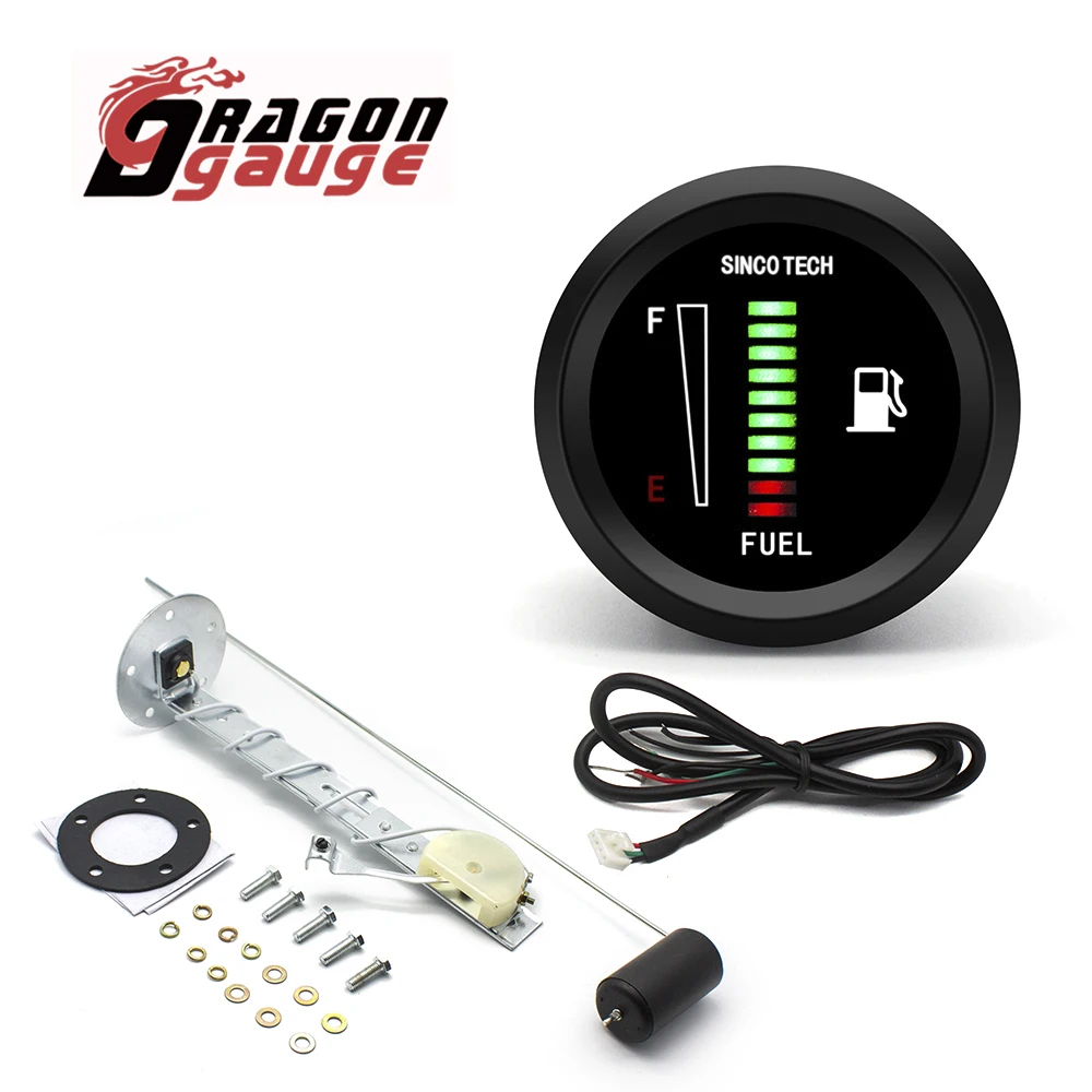 DRAGON-2-52mm-Car-Fuel-Level-Gauge-with-Fuel-Float-Sensor-Electronic ...