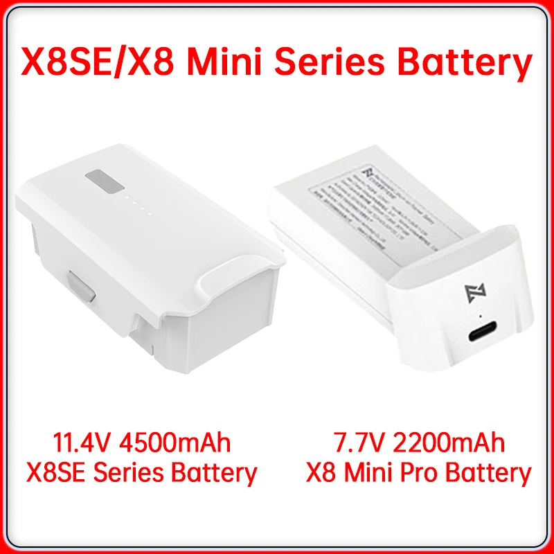 Original-X8SE-2022-V2-Drone-Battery-11-4V-4500mAH-Rechargeable-Lipo-2S ...