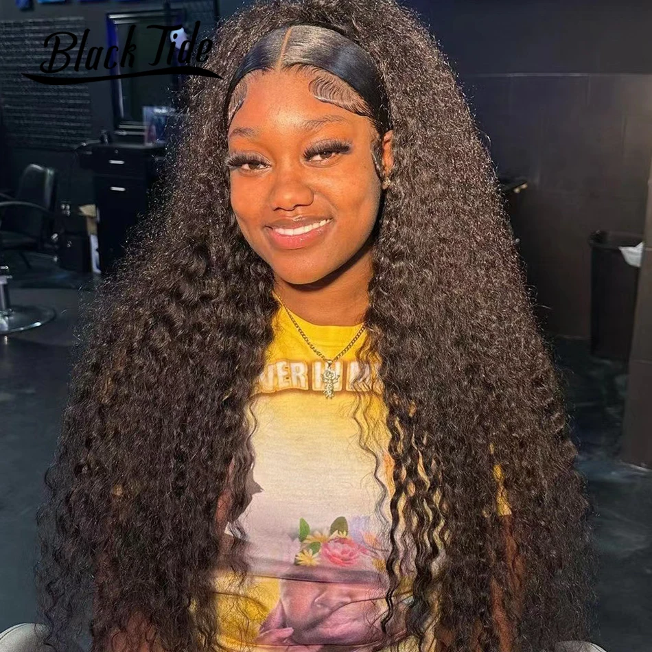 Cheap Curly Human Hair Wigs 13x4 Lace Frontal Human Hair Wig HD Lace ...