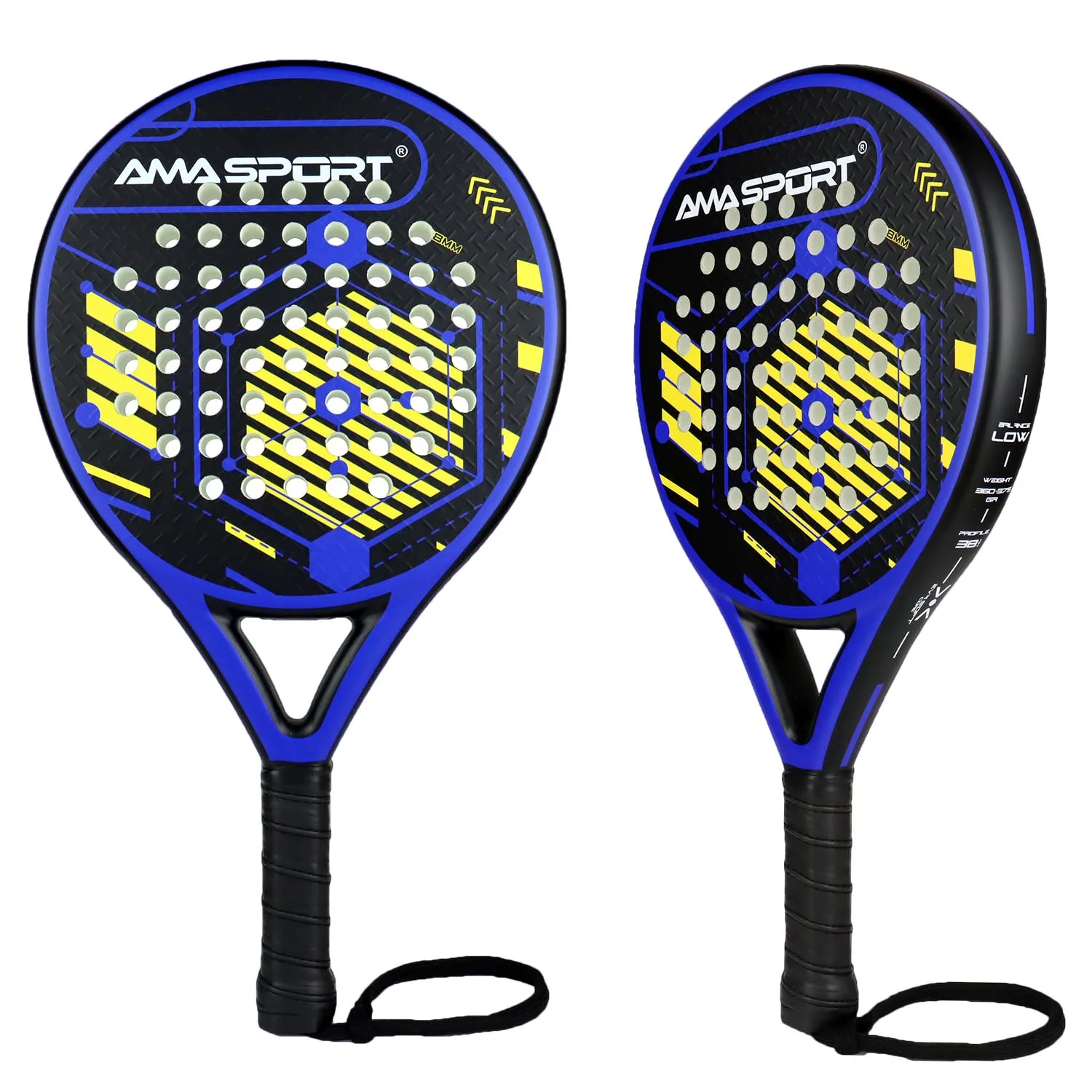 AMASPORT-Beginner-Tennis-Padel-Paddle-Tenis-Padle-Racket-100-Carbon ...